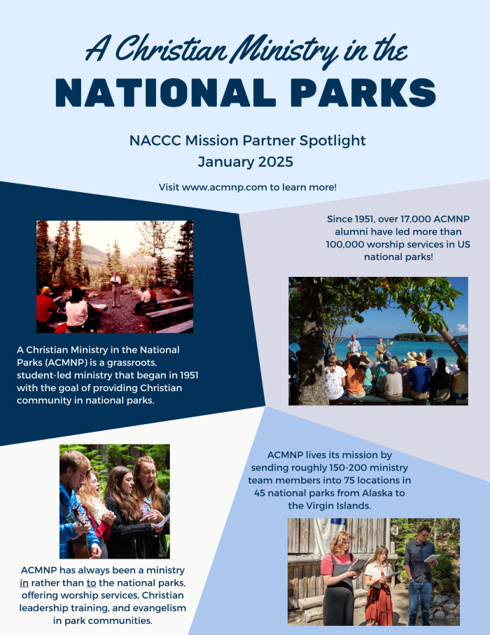 Mission Partner Updates: A Christian Ministry in the National Parks ...
