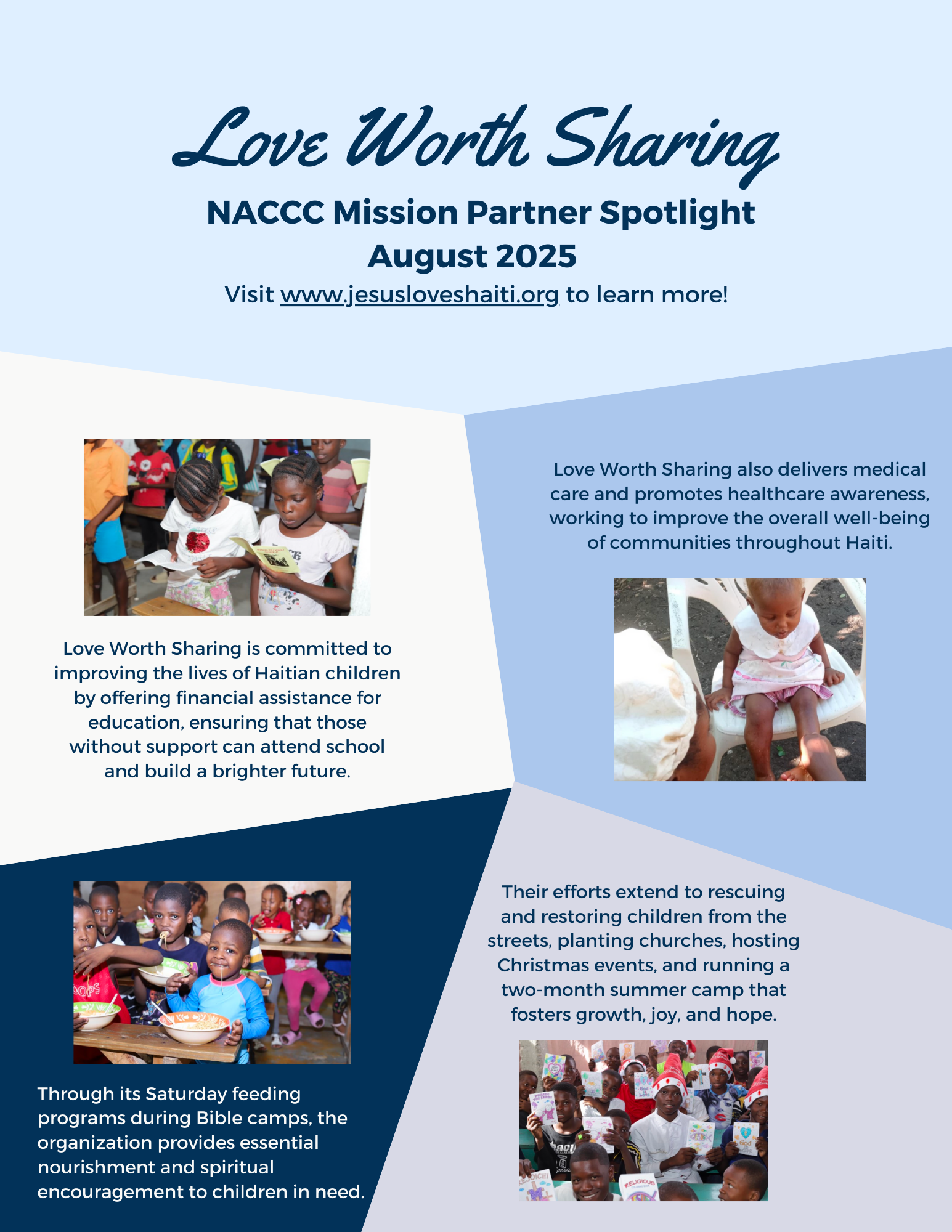Mission Partner Updates: Love Worth Sharing - August 2025 - National ...
