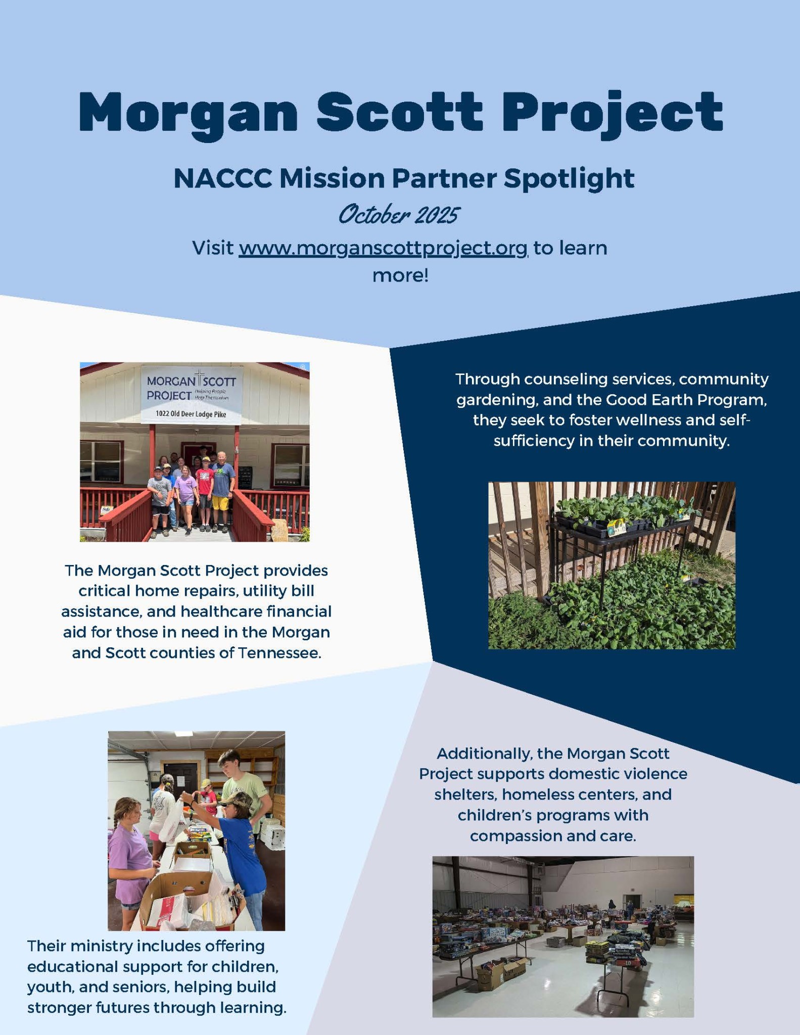 Mission Partner Updates: Morgan Scott Project - October 2025 - National ...